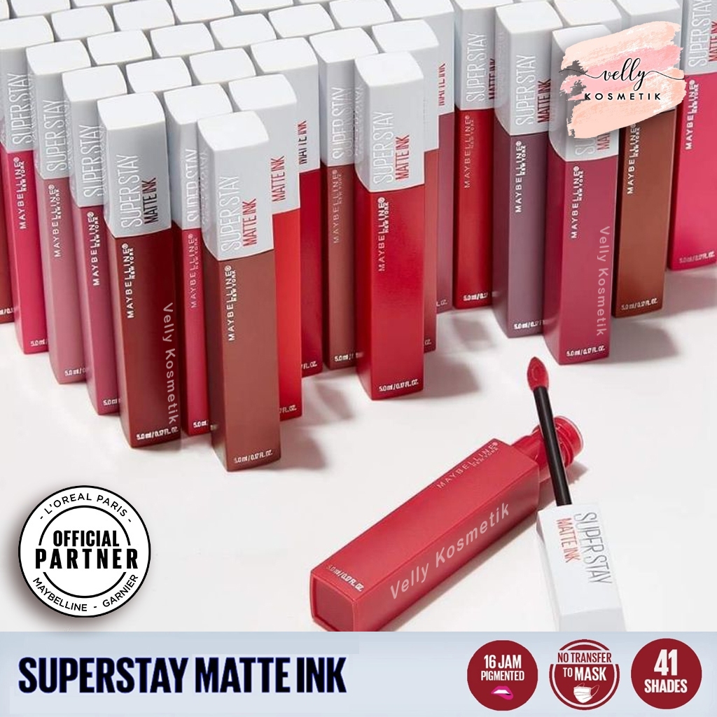 Jual Maybelline Superstay Matte Ink SSMI Long Lasting Waterproof Matte Lipstick Lipcream ...