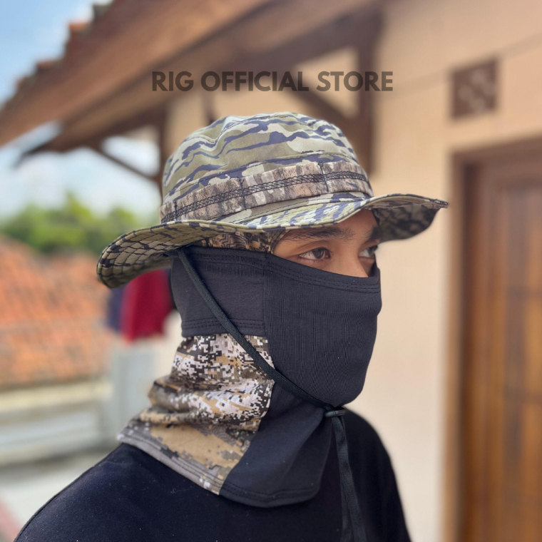 Jual Topi Rimba Berburu Motif Camo+ Buff Ninja + Buff Masker, Motif ...