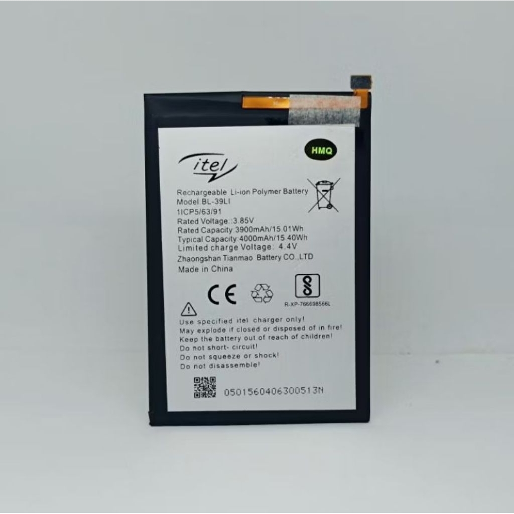 Jual Baterai Batre Battery ITEL S16 PRO ORIGINAL 100% Model BL-39LI ...
