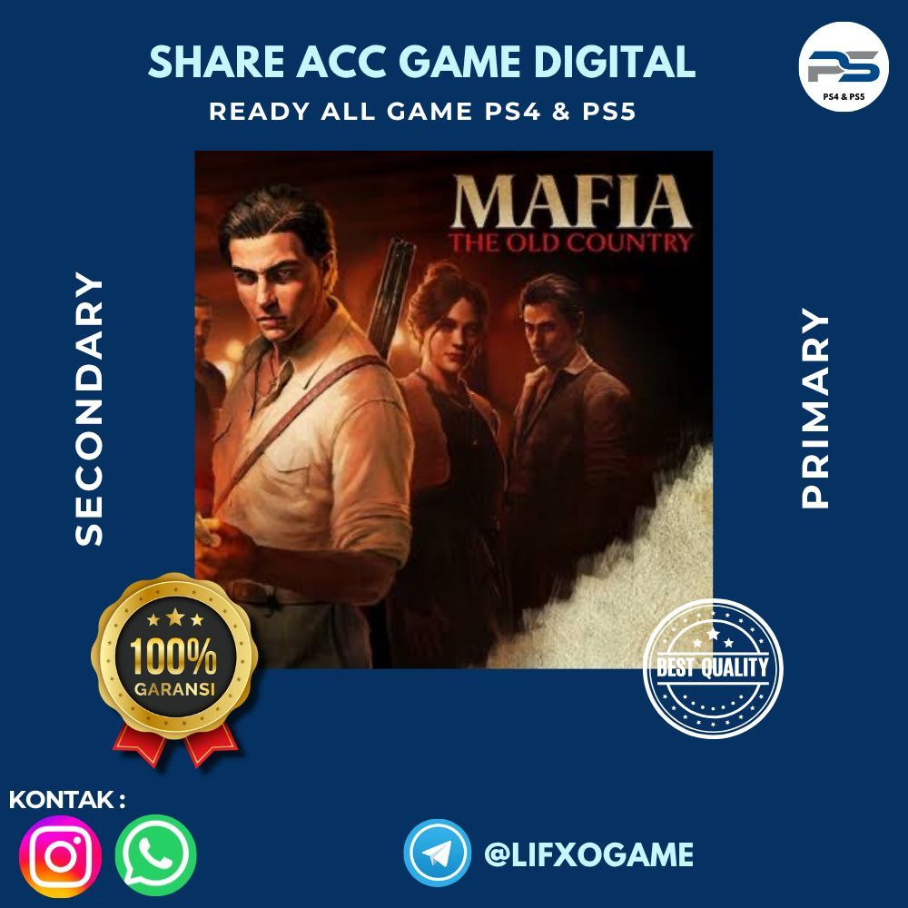 Jual Mafia The Old Country PS4 & PS5 - Game Digital | Shopee Indonesia