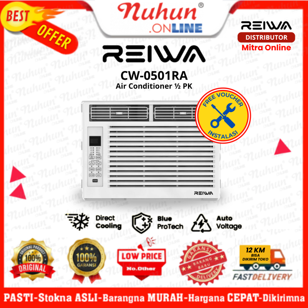 Jual AC Window Reiwa 1/2pk CW-0501RA | Shopee Indonesia