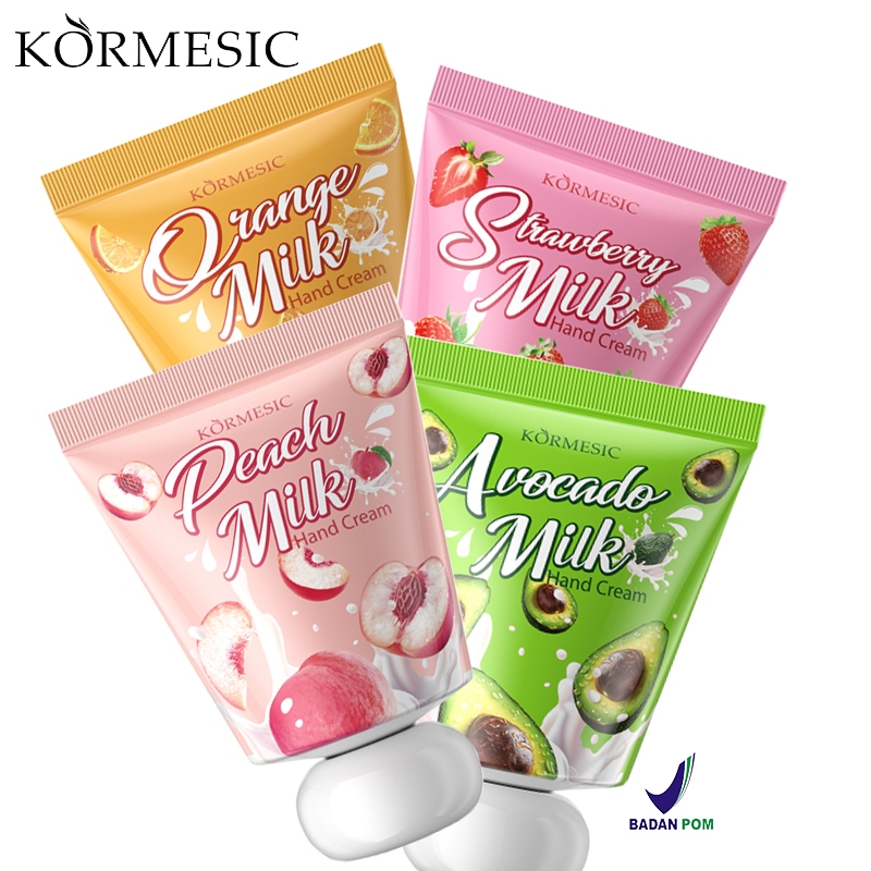 Jual Kormesic Milk Hand Cream Series Orange Avocado Peach Strawberry ...