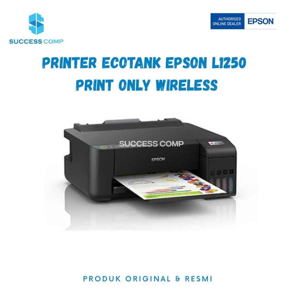 Jual Printer Epson EcoTank L1250 A4 Wi-Fi Ink Tank Printer Wireless Resmi | Shopee Indonesia