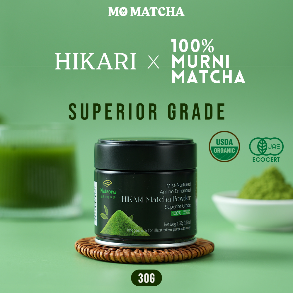 Jual Upper Ceremonial Matcha Powder - Hikari Superior Grade - Matcha Bubuk Priginal - Natsora ...