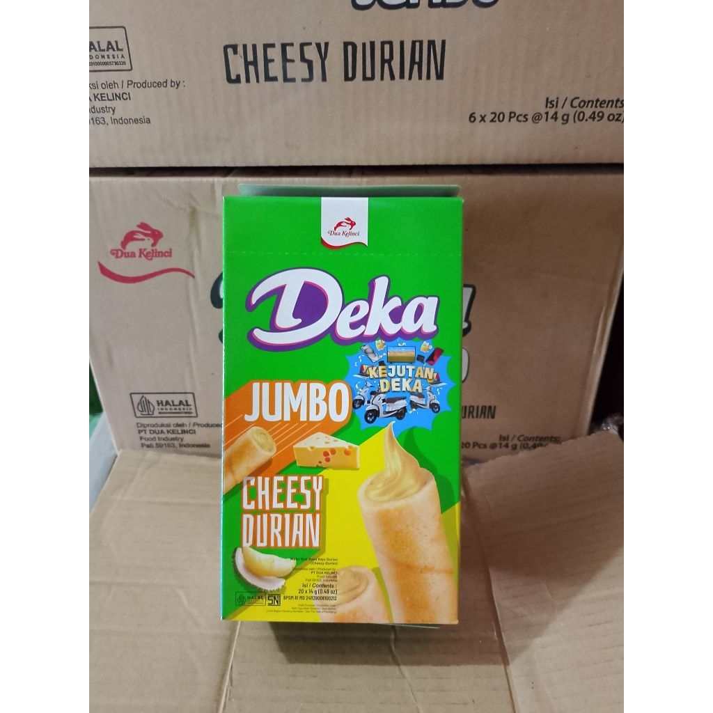 Jual DK / Deka Cheesy Durian 1box isi 20 | Shopee Indonesia