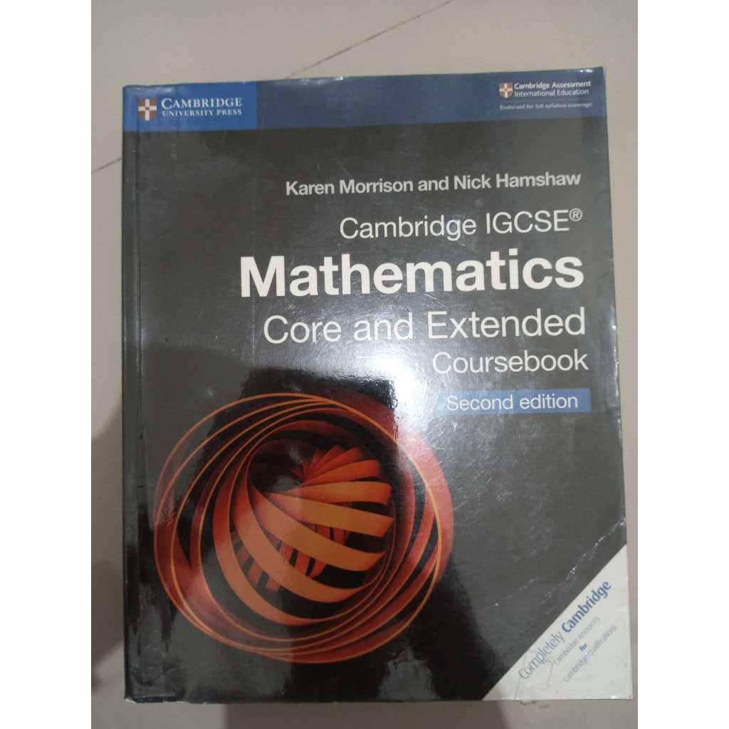 Jual Buku Mathematics Core And Extended Coursebook Cambridge Igcse Preloved Shopee Indonesia