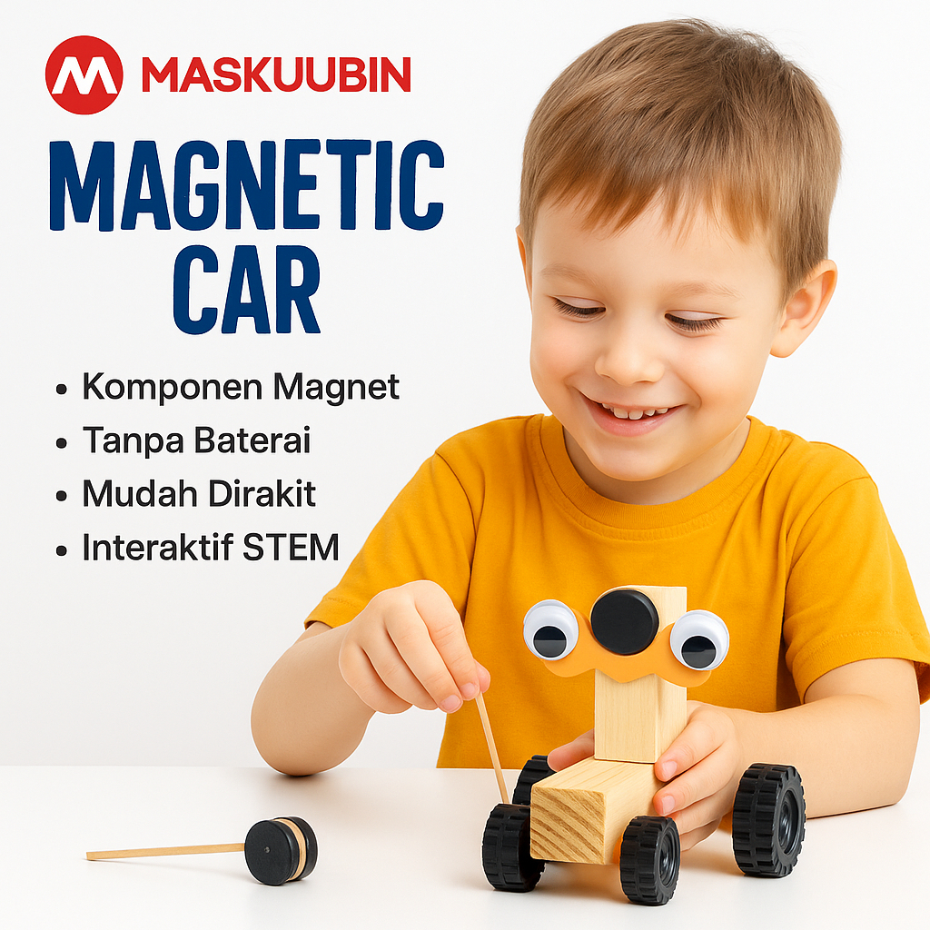 Jual DIY Kit Magnetic Car MAE-003 – Mainan Edukatif Magnet Rakit STEM ...