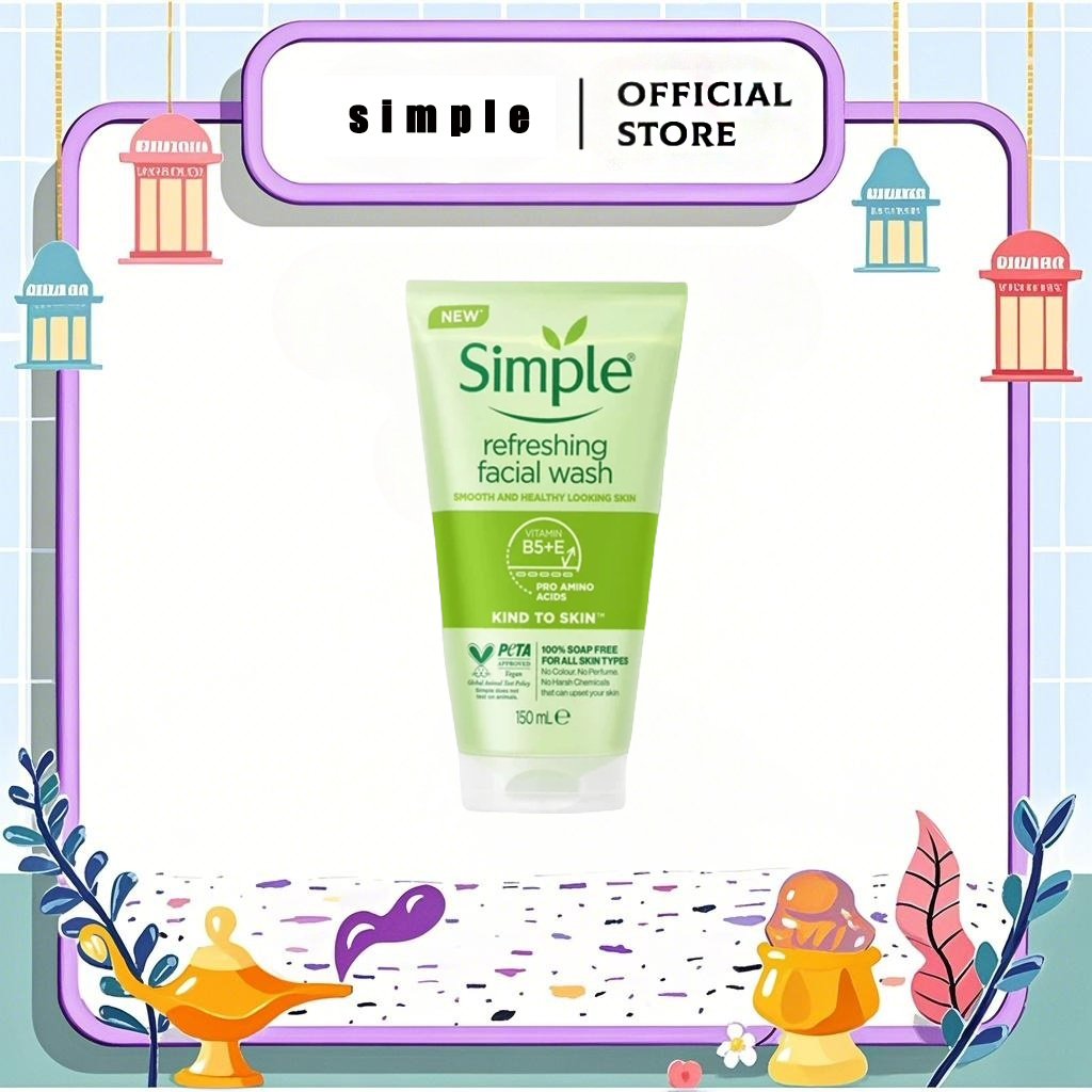 Jual Simple Kind to Skin Refreshing Facial Wash Gel 150ML, Simple Face ...