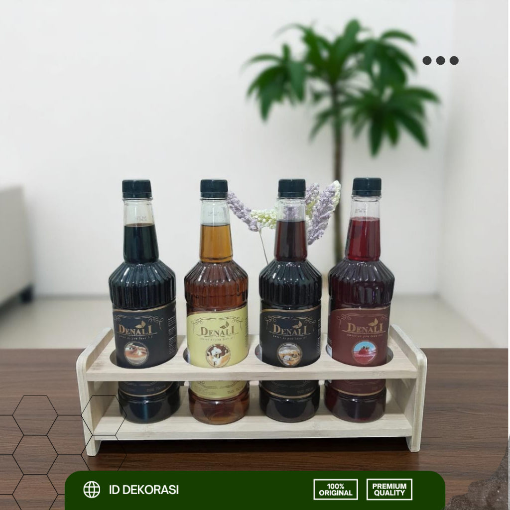 Jual ID DEKORASI Rak Botol Kayu Minimalis | Tempat Botol Minuman Kaca ...