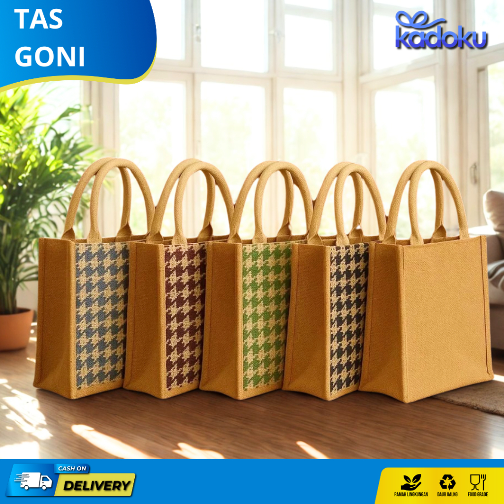 Jual Tas Goni Tote Bag / Tas Karung Goni / Jute Bag / Tote Bag Tas ...