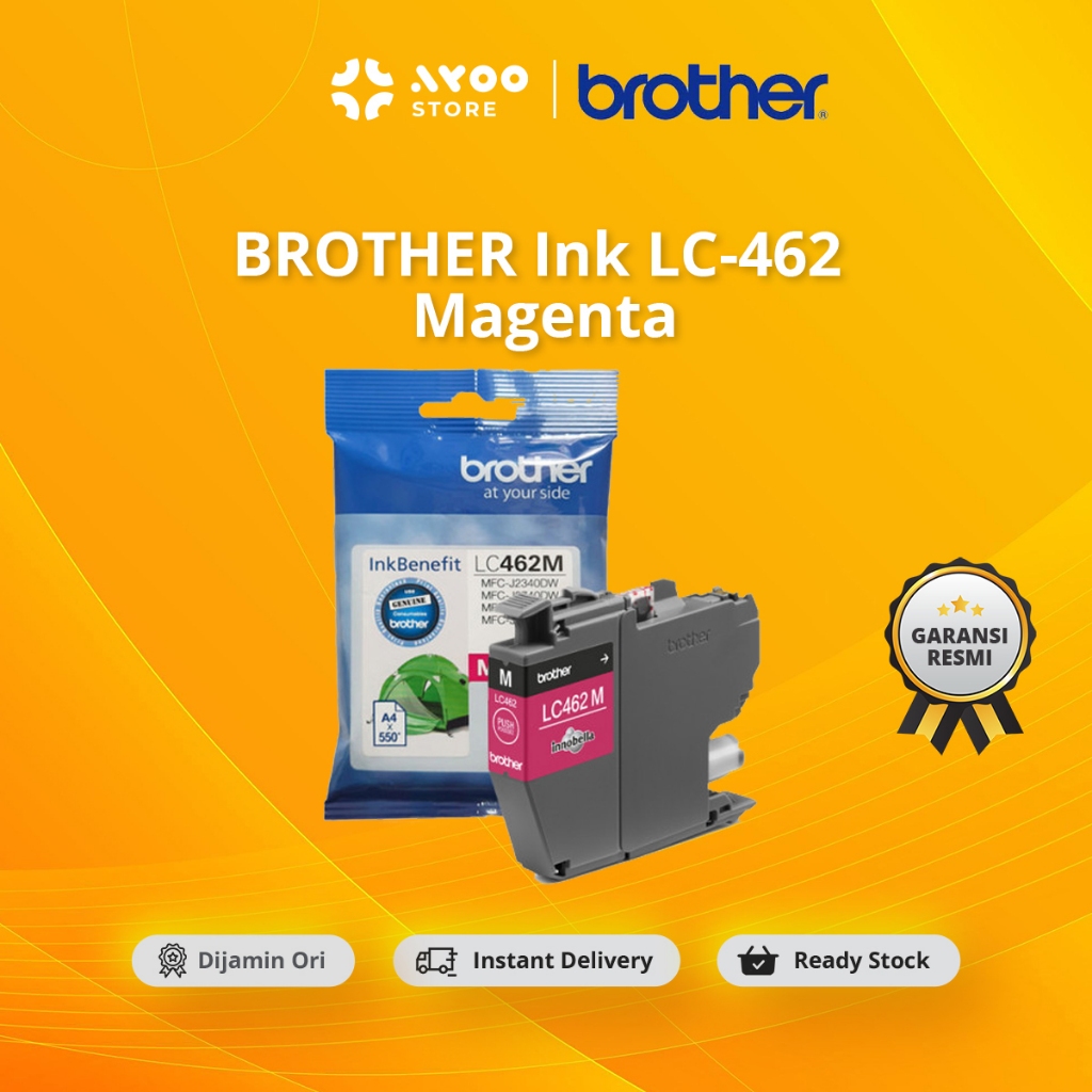 Jual Tinta BROTHER LC-462 Magenta Original Ink LC462 M Garansi Resmi ...