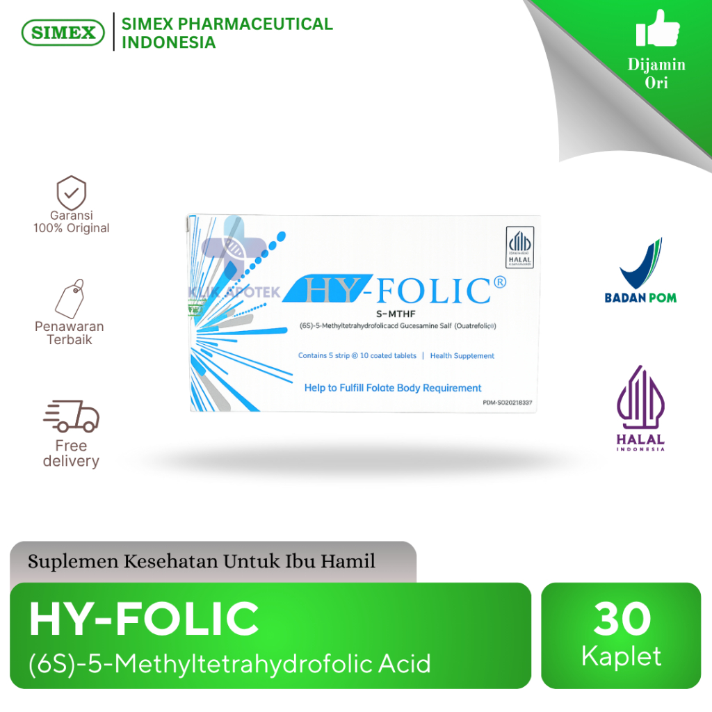 Jual Hy-Folic | Suplemen Asam Folat untuk Ibu Hamil | Asam Folat ...