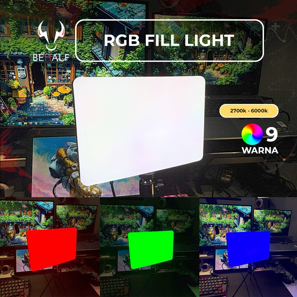 Jual Behalf Lampu LED RGB Fill Light Profesional Softbox Lighting ...