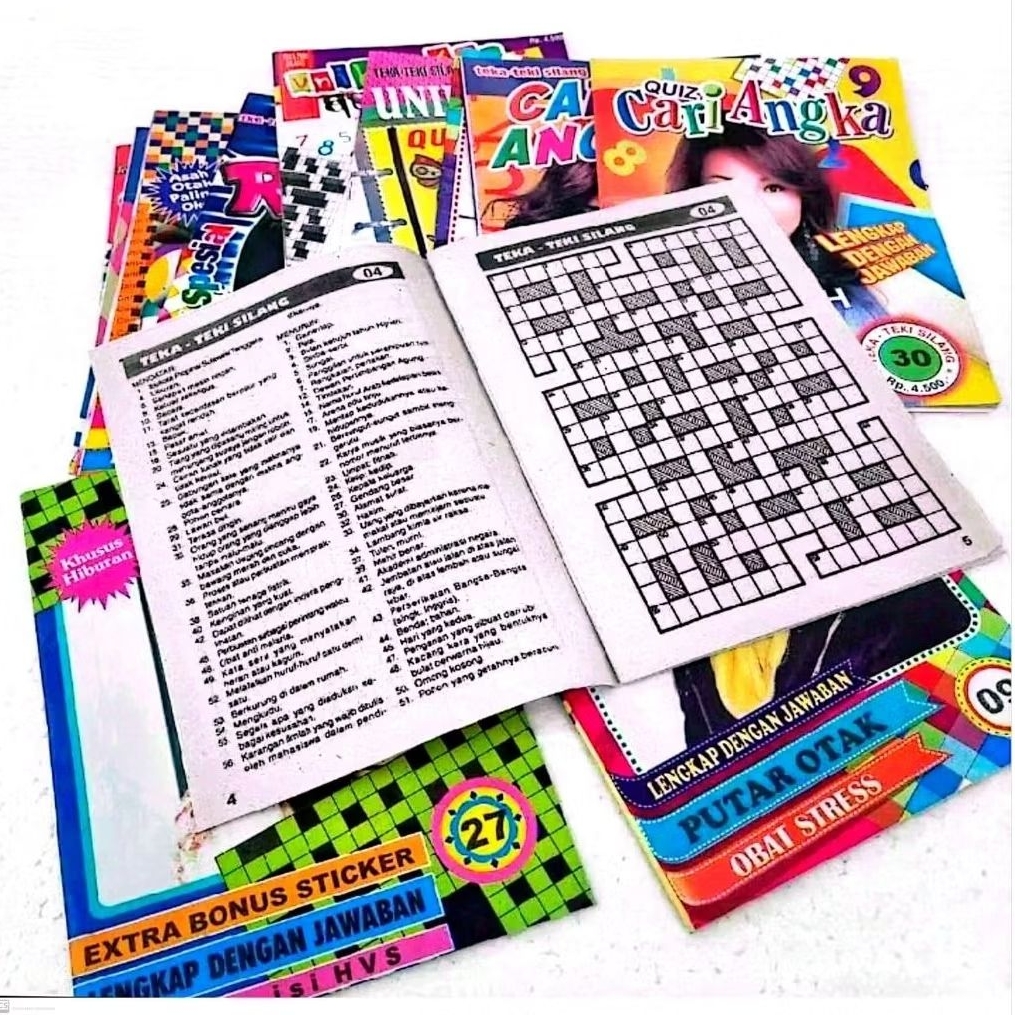 Jual Paket 10 Pcs TTS Huruf & Angka Pendek | Teka Teki Silang Huruf ...