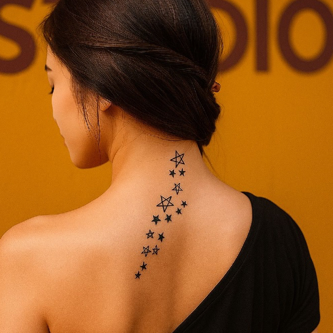 Jual Potattoo Stars Bintang Rihanna Tattoo Temporary Waterproof ...