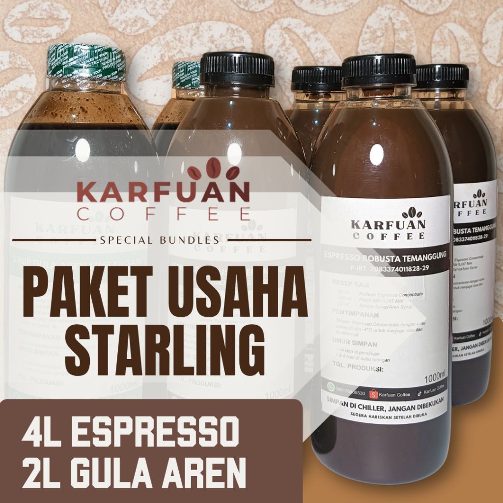 Jual Karfuan Coffee Espresso Cair Konsentrat Grosir 4 liter/ Untuk ...