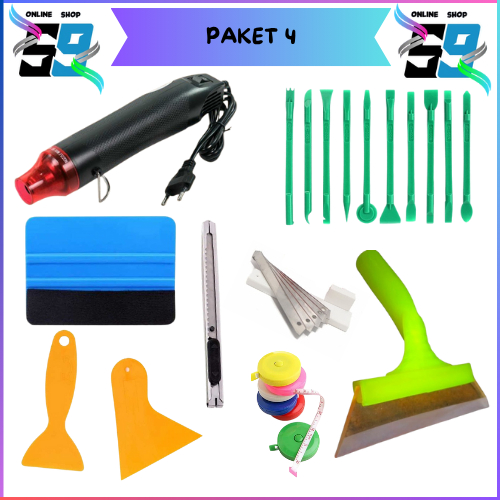 Jual Satu Set Alat Bantu Pasang Sticker Kaca Film Skotlet Motor Mobil ...