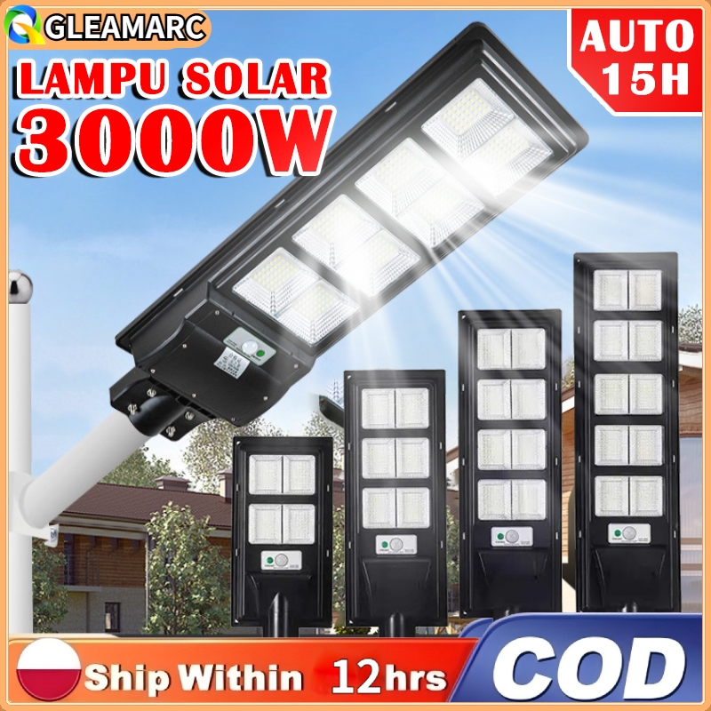 Jual GLEAMARC 3000W Lampu jalan tenaga matahari Solar Cell solar Panel ...
