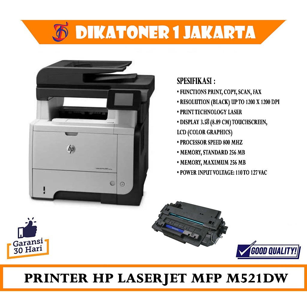Jual PRINTER HP LASERJET MFP M521DW DUPLEX WIRELESS | Shopee Indonesia
