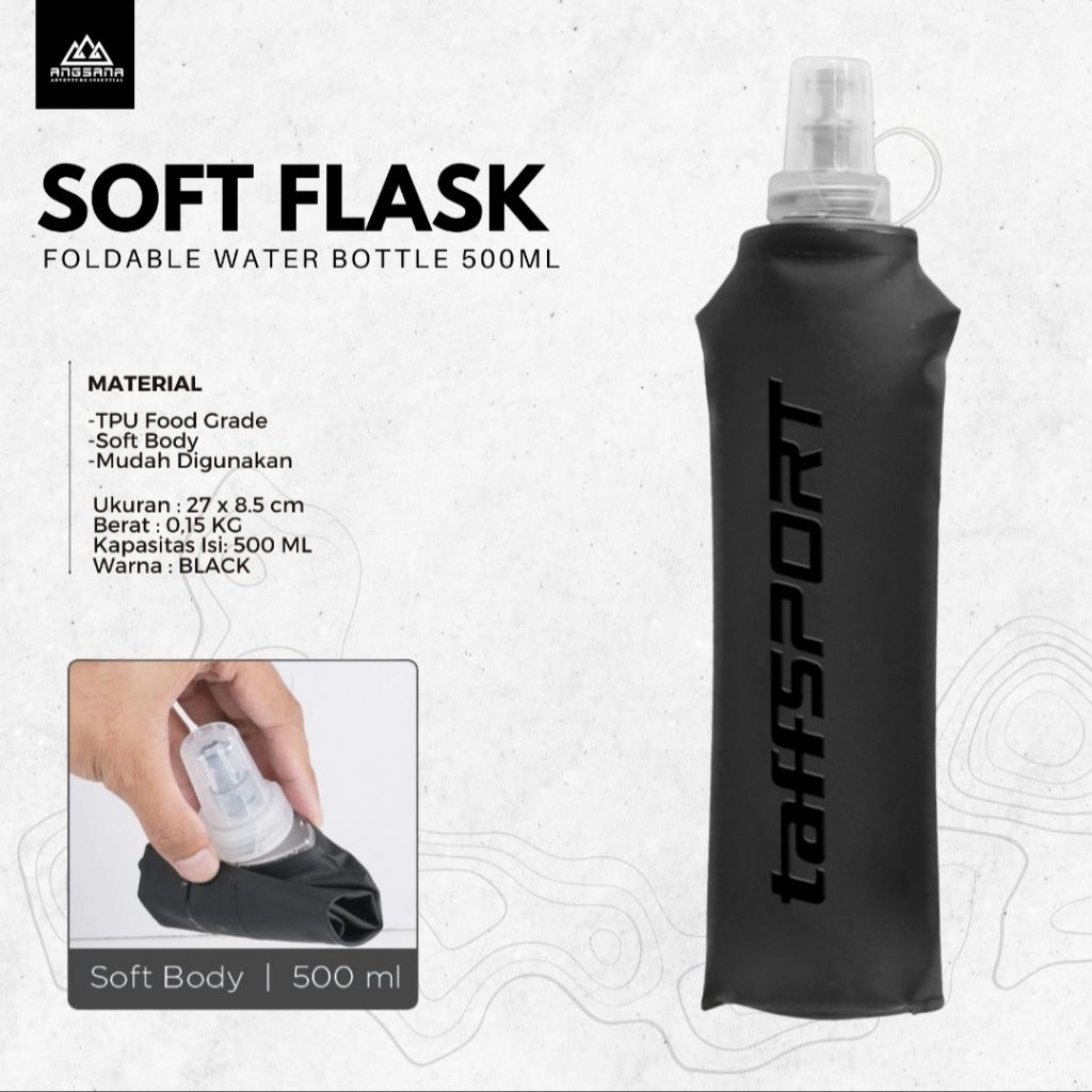 Jual Soft Flask Botol Minum Lipat 500ml | Shopee Indonesia