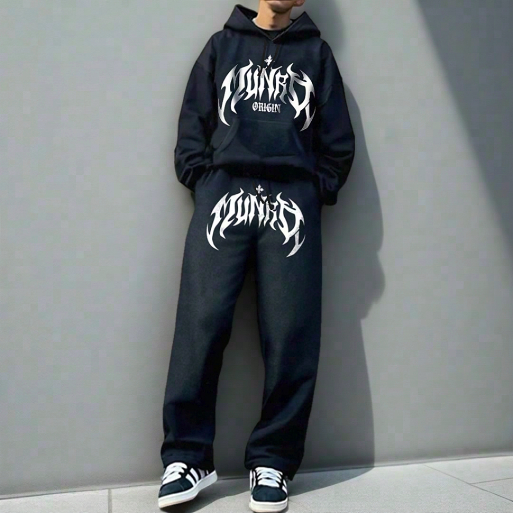 Jual Skena Outfit One Set Monrov Hoodie & Baggy Kulot Setelan Pria ...