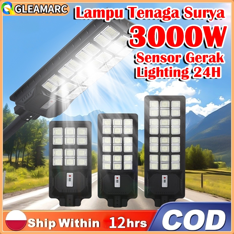 Jual GLEAMARC Lampu Surya Solar Light LED 3000W Solar Sensor Street ...