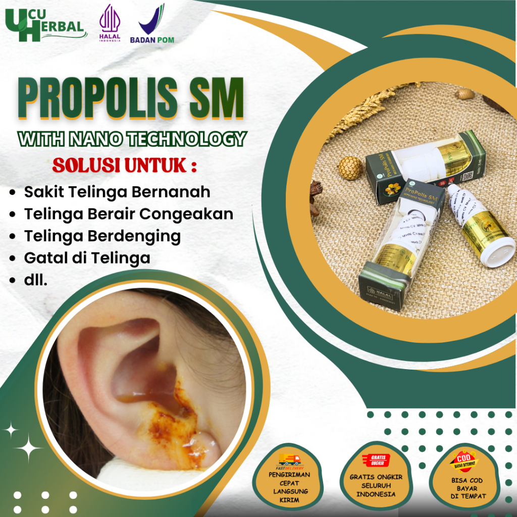 Jual Obat Telinga Berair, Bernanah dan Bau, Congek, Curek, Obat Gendang Telinga Pecah, Robek ...