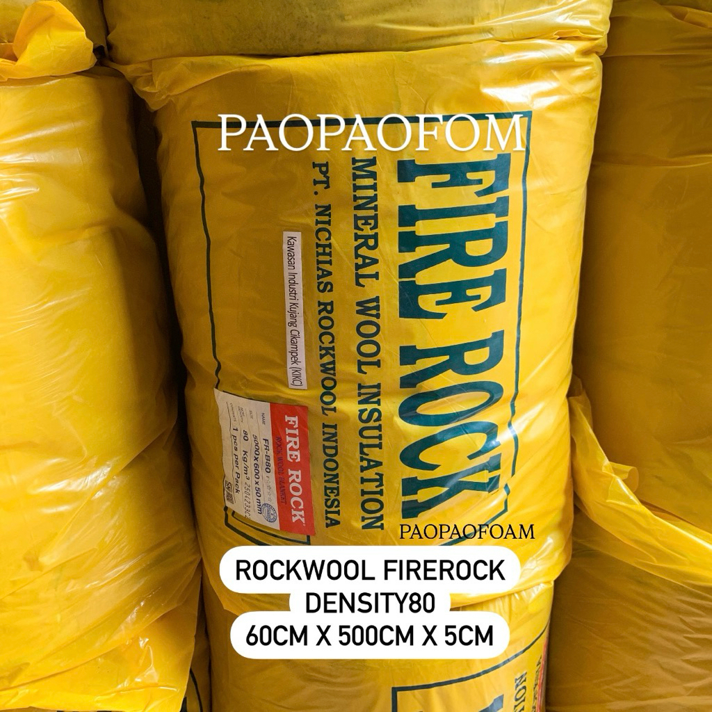 Jual Rockwool FIRE ROCK Glasswool Thermalrock Peredam Suara density80 ...