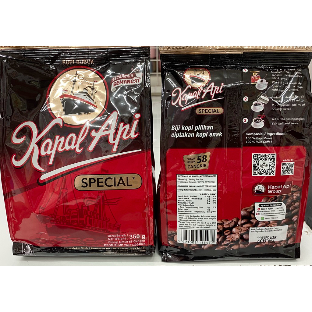 Jual Kopi kapal api special 350gr Merah | Shopee Indonesia
