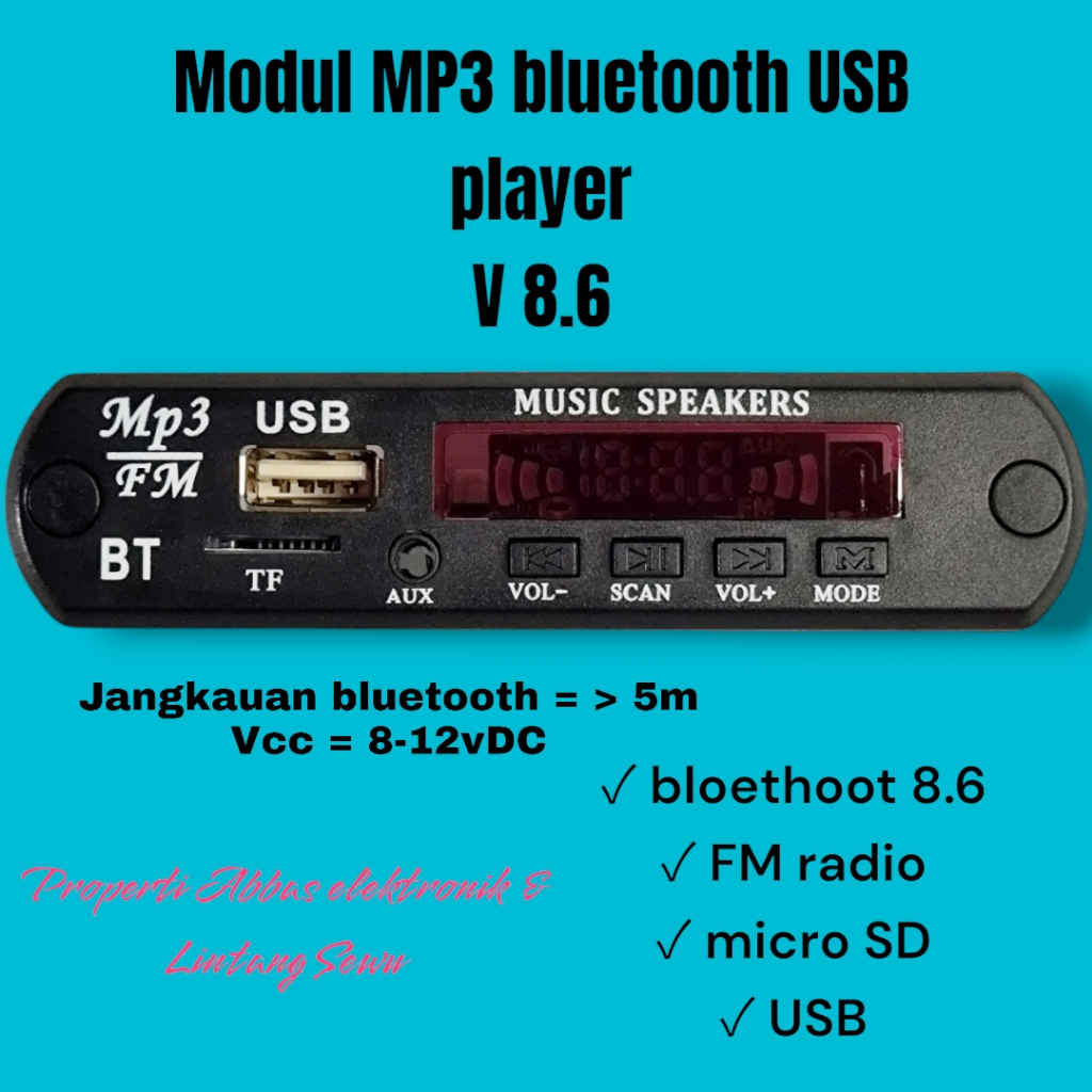 Jual MODUL KIT MP3 PLAYER BLUETHOOT BLUTUT PEMUTAR MUSIK MP 3 BLUETHOOT BLUETOOTH | Shopee Indonesia