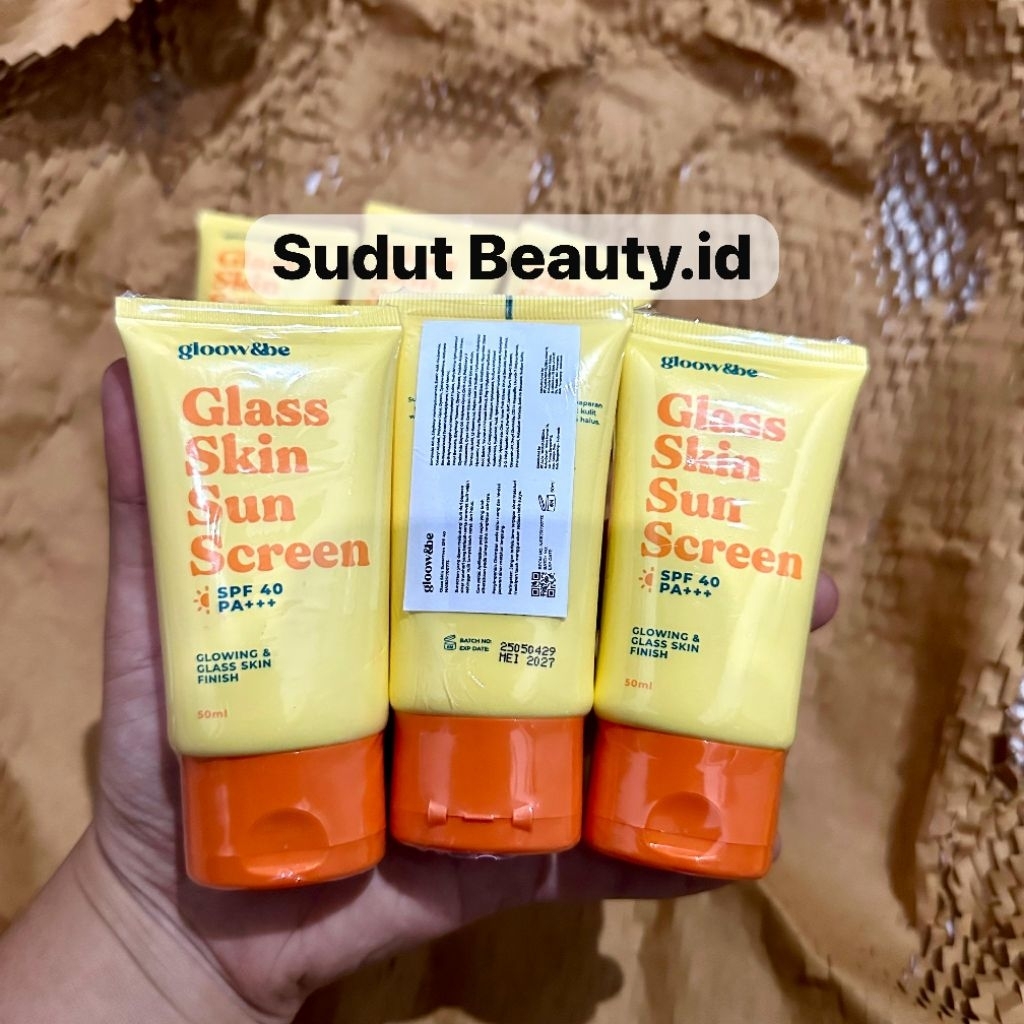 Jual Glowbi Sunscreen Gloow&be Glass Skin Glow & Be SPF40 PA+++ Penahan ...