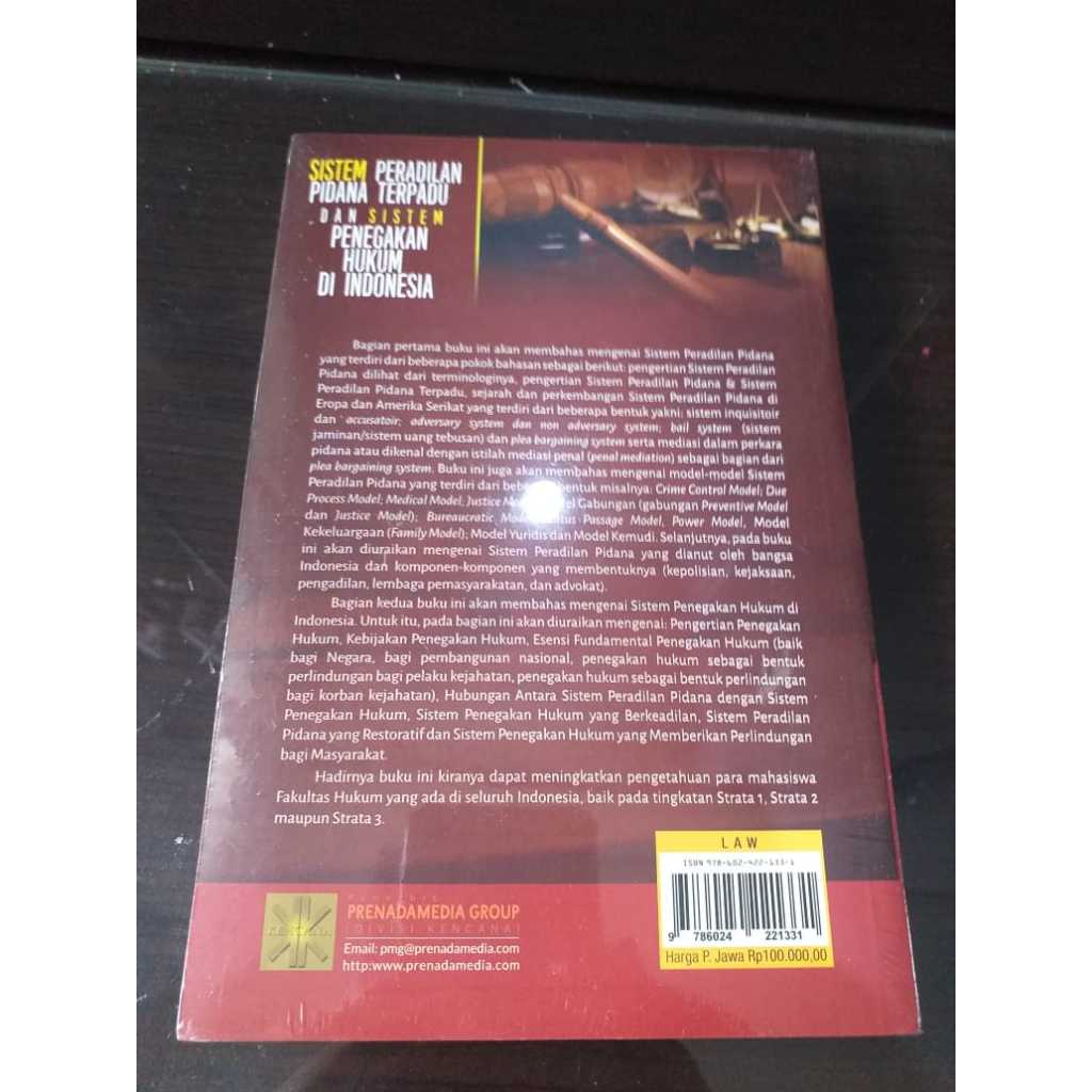Jual Sistem Peradilan Pidana Terpadu dan Sistem Penegakan Hukum di ...