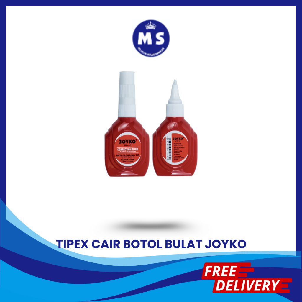 Jual JOYKO TIPE X CAIR/TIPE-X BOTOL BULAT JOYKO | Shopee Indonesia