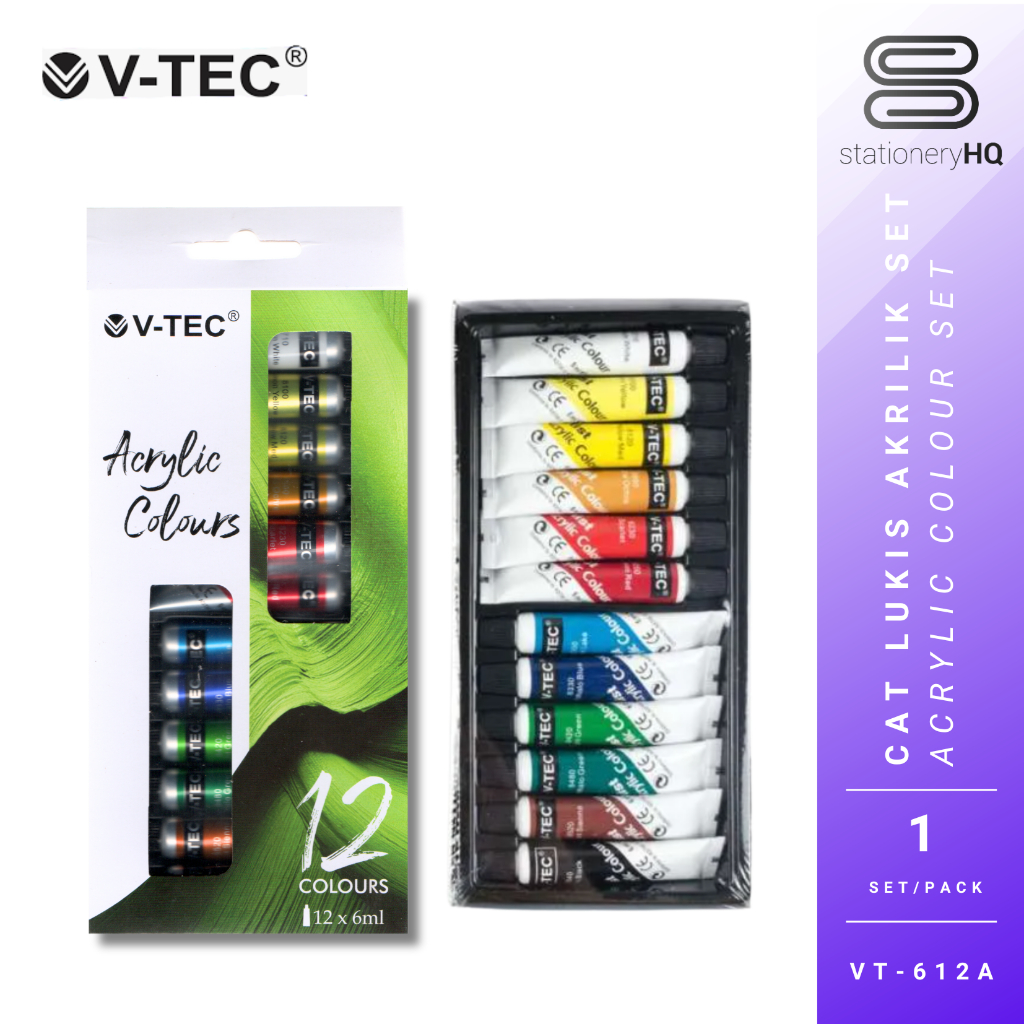 Jual Vtec Cat Acrylic / Cat Akrilik 6ml VT-612 12W | Shopee Indonesia