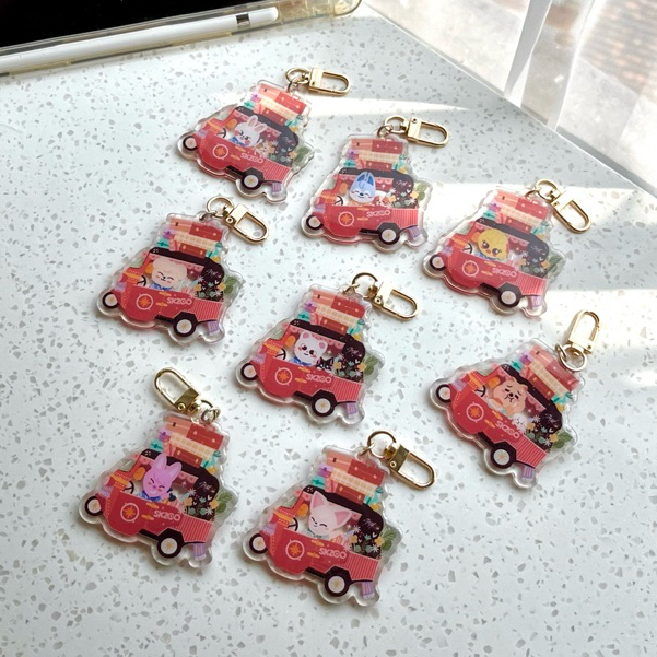 Jual [POPSINSTUDIO] Stray Kids Bajaj Bogel Epoxy Keychain & Holo ...