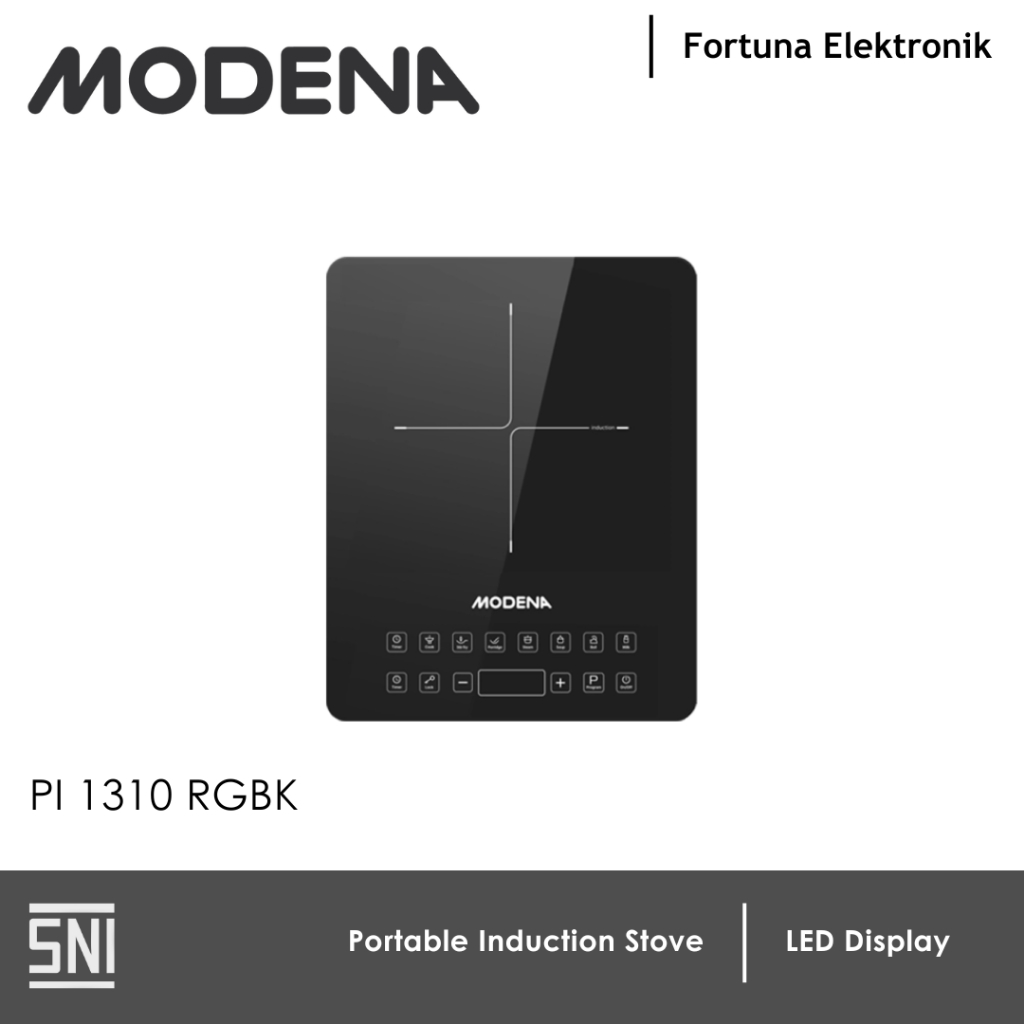 Jual Modena Kompor Induksi Portable PI 1310 RGBK Portable Induction ...
