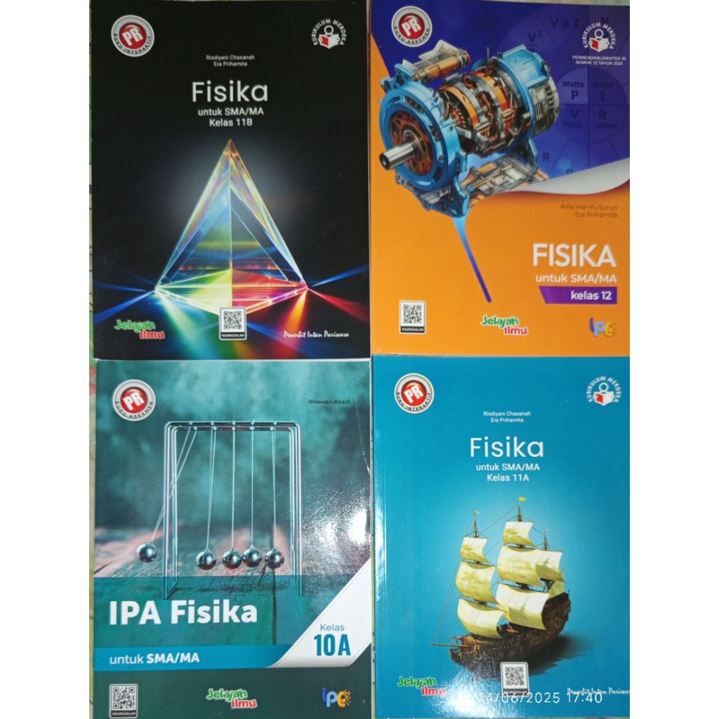 Jual Buku lks/pr kurmer Fisika kelas 10,kelas 11,kelas 12 semester 1&2 tahun 2025/2026 intan ...