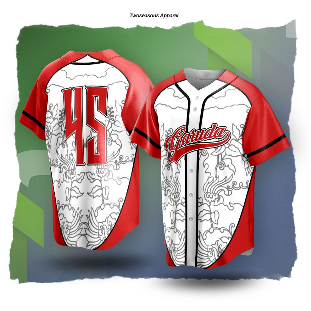 Jual TWO SEASONS Kaos Baju Jersey Garuda Baseball Indonesia ART 8 ...