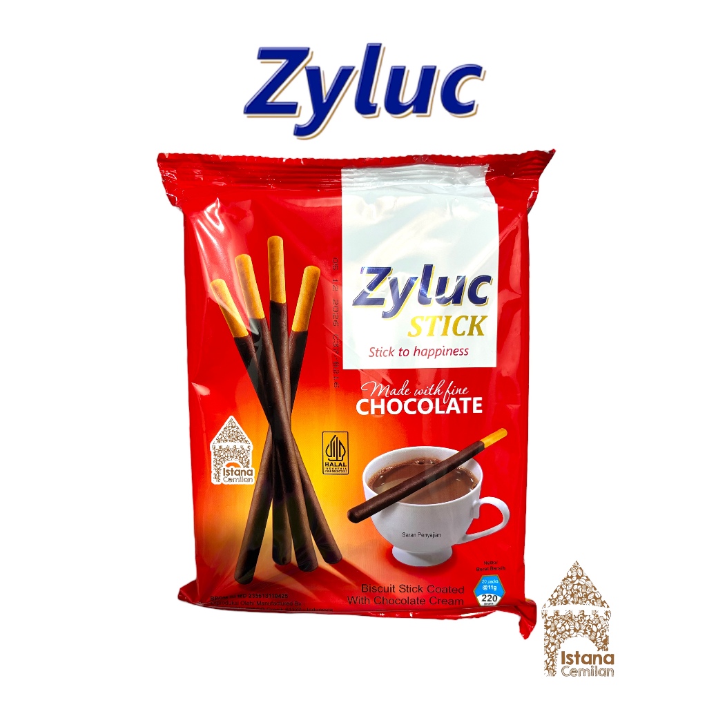 Jual Zyluc Stick Chocolate Isi 20 Pcs ( Biskuit Cokelat Stik) | Shopee ...