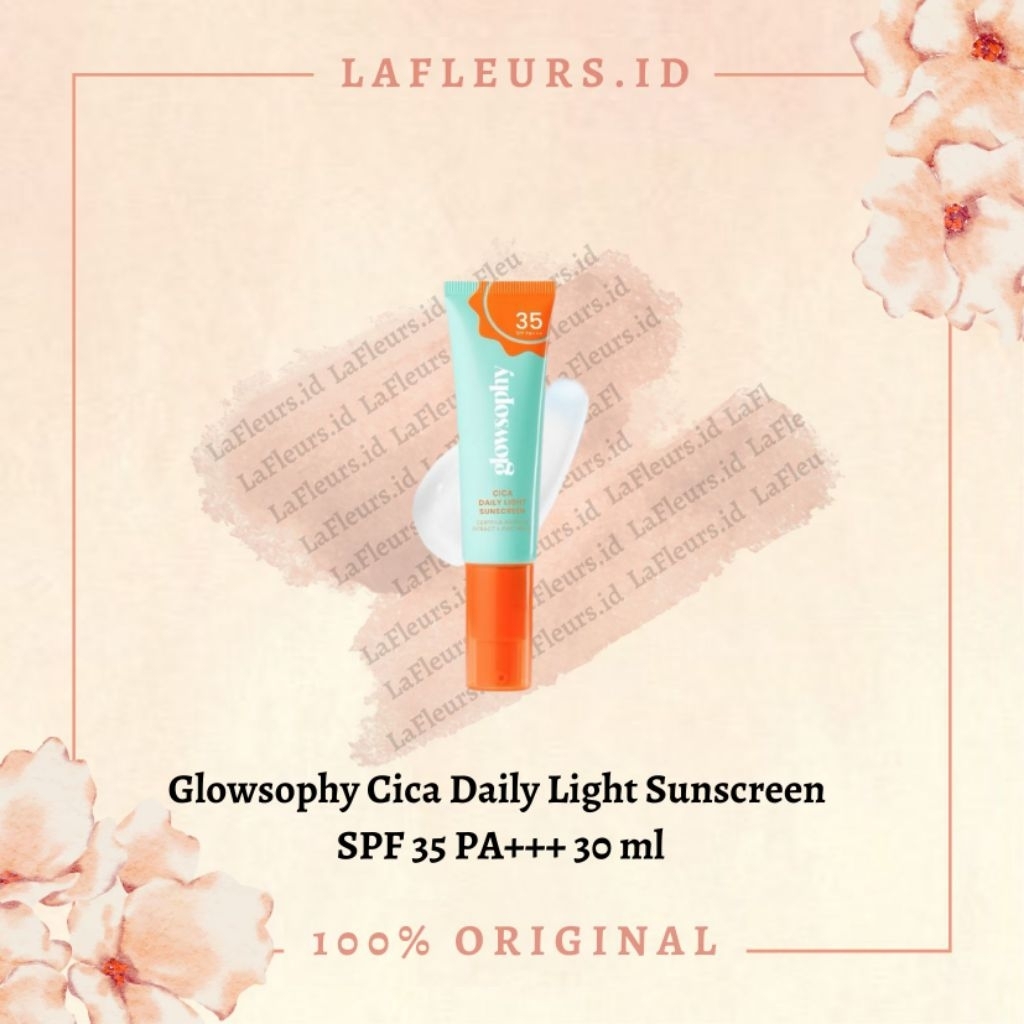 Jual Glowsophy Cica Daily Light Sunscreen SPF 35 PA++++ 30ml ...