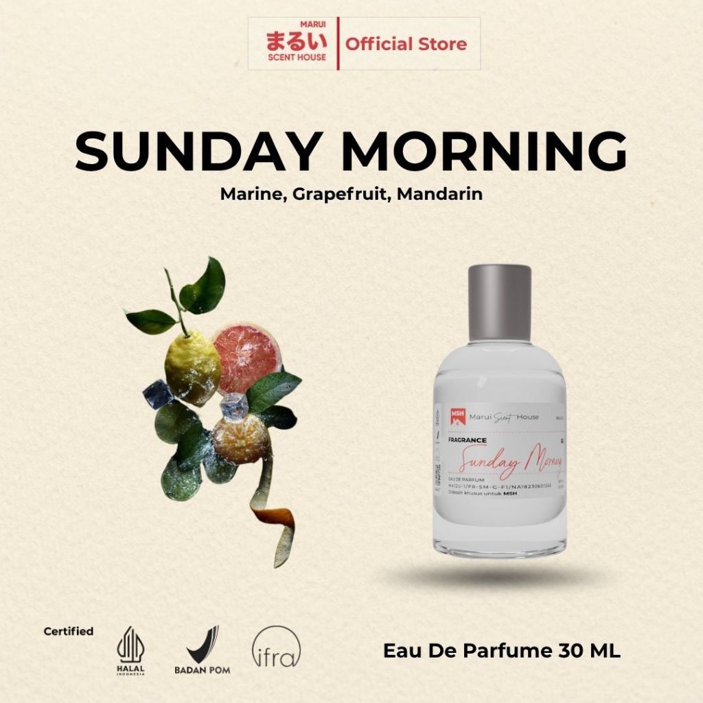 Jual Marui Scent House - Sunday Morning Parfum Pria Wangi Tahan Lama ...