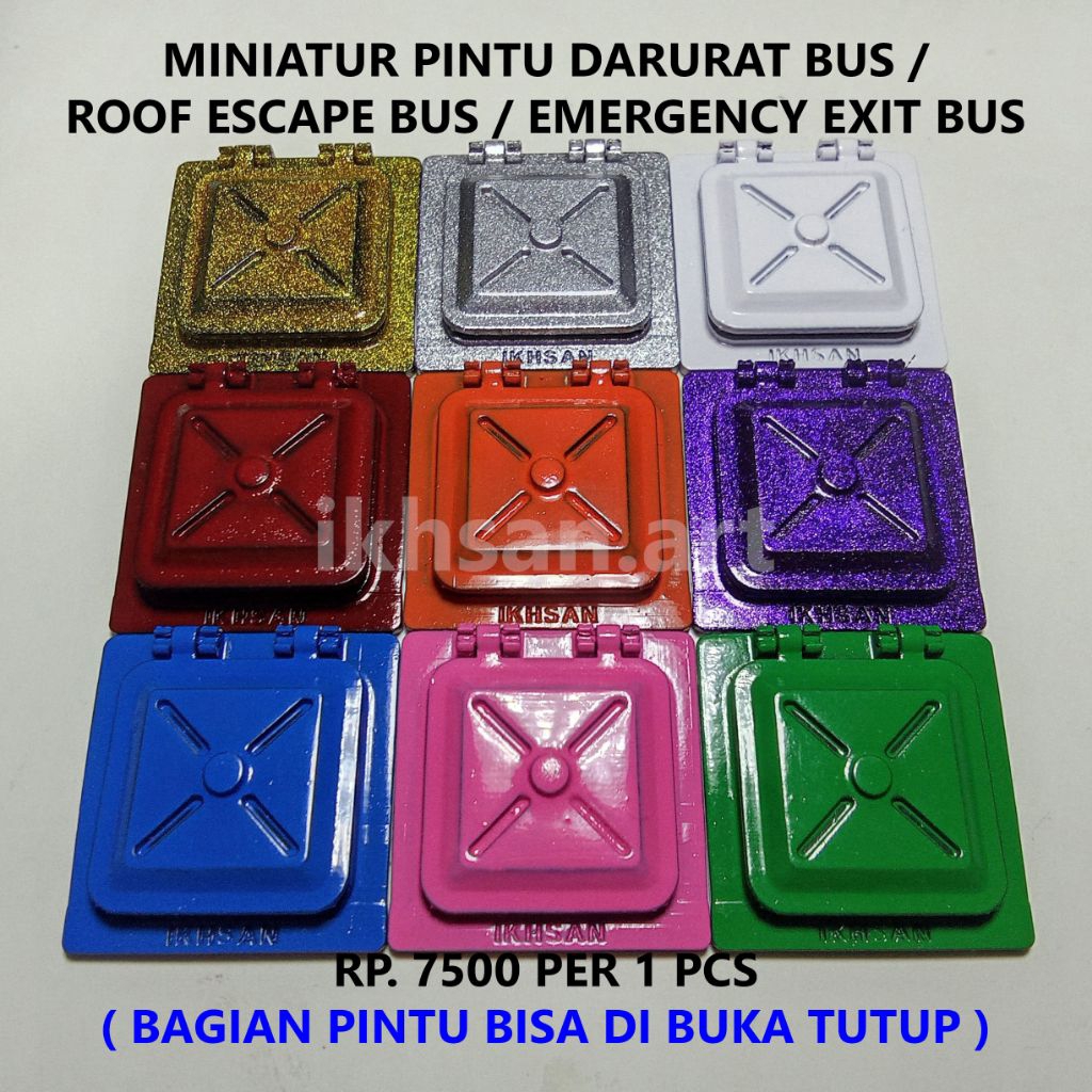 Jual menjual miniatur roof escape bus / pintu darurat bus / emergency ...