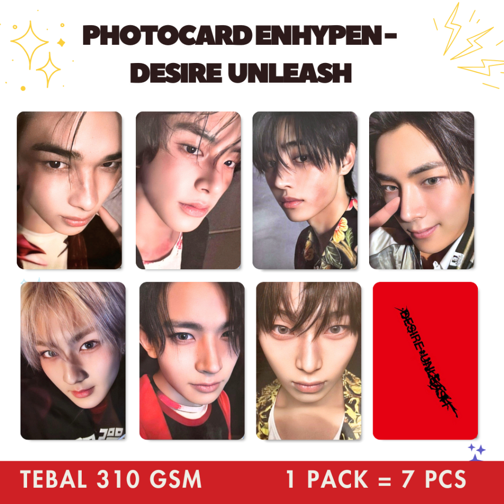 Jual Photocard Enhypenn DESIRE UNLEASH album - PC 2 SISI fotocard Merch ...
