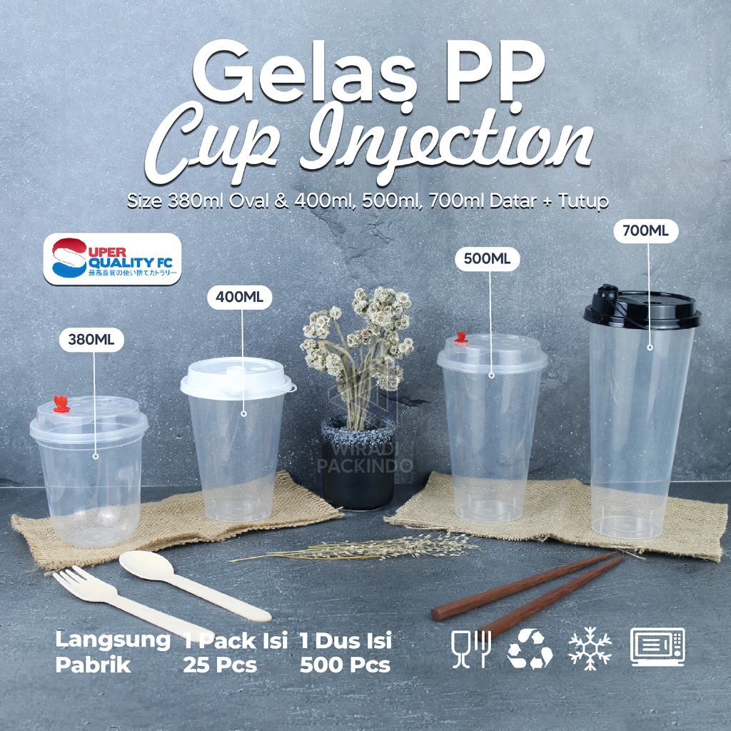 Jual Thinwall Cup Injection Oval 380ml 12oz & 500ml 16oz / 700ml 24oz ...
