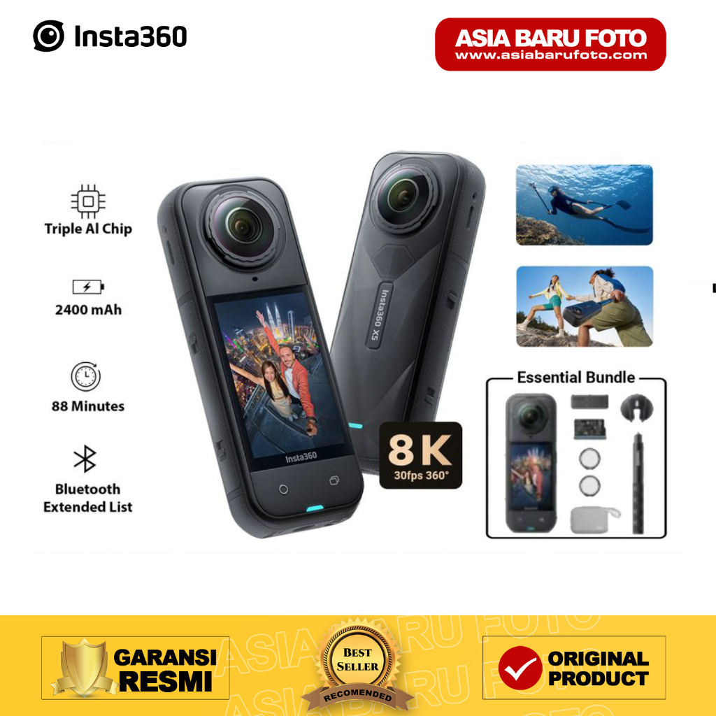 Jual Insta360 X5 8K 360 Action Camera Insta 360 One X5 Action Cam ...