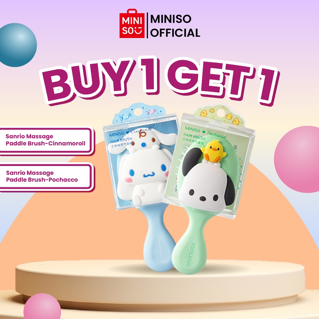 Jual [BUY 1 GET 1] MINISO X SANRIO Characters Sisir Rambut Hair Brush ...