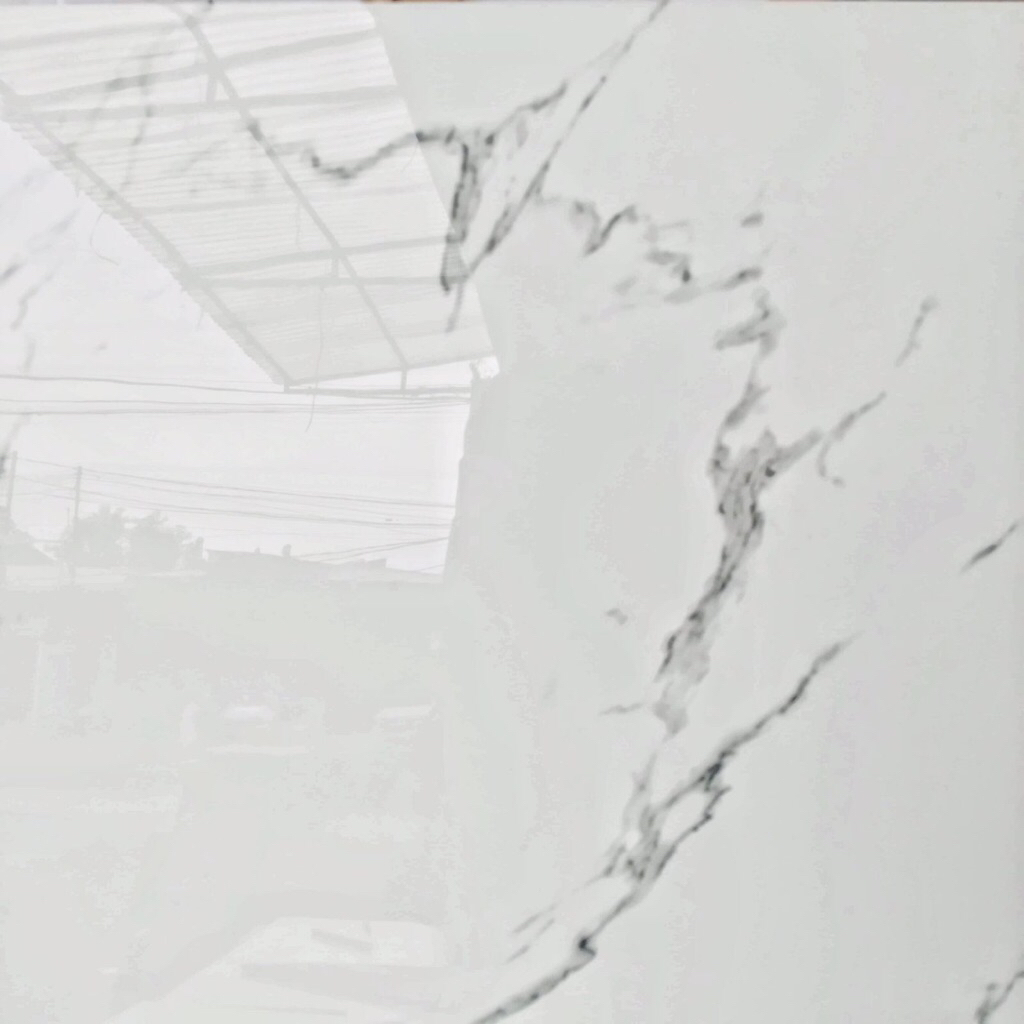 Jual granit 60x60 putih motif carara (glossy)/ granit putih marmer ...