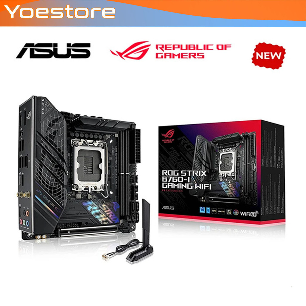 Jual ASUS ROG STRIX B760i GAMING WIFI DDR5 - Intel Motherboard LGA1700 | Shopee Indonesia