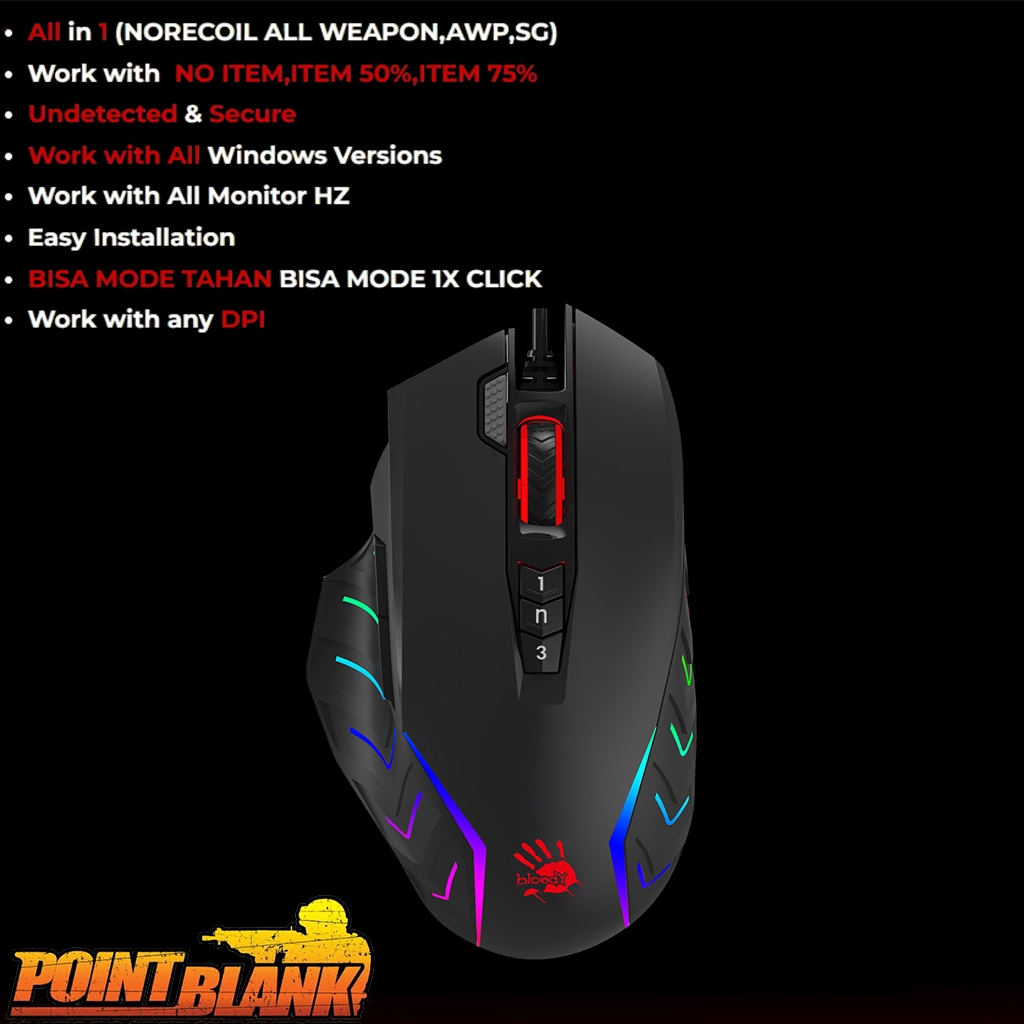Jual MOUSE MACRO POINTBLANK FULL SETINGAN! TANPA RIBET SETTING ...