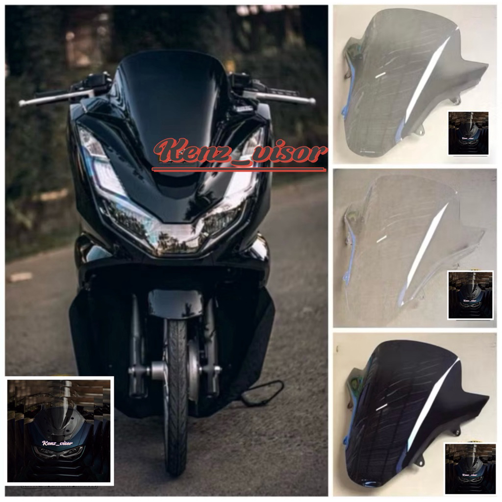 Jual Visor PCX 160 Windshield PCX 160 TEBAL 3MM (Pecah Kirim Baru ...